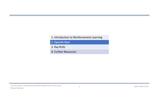Getting started with Deep Reinforcement Learning | PPT