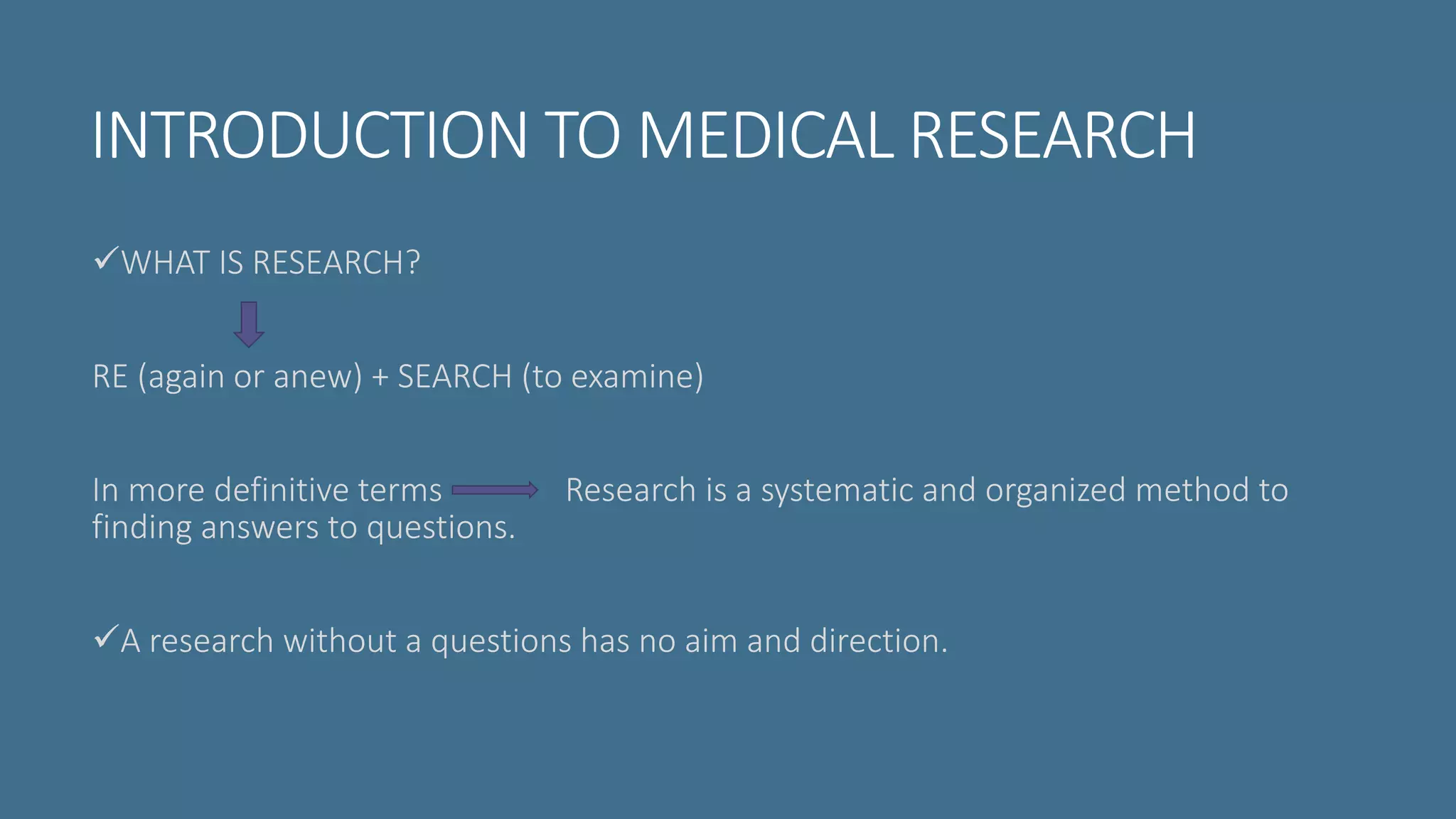 Getting Started With Research as a Medical Student | PPTX