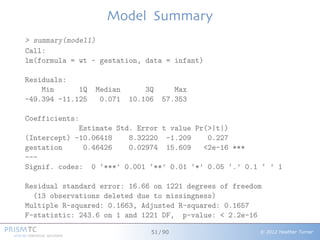 Sample slides from "Getting Started with R" course | PDF