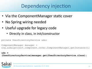 Getting started with Sakai development | PPT