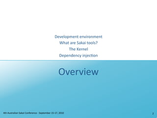 Getting started with Sakai development | PPT