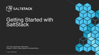 Getting started with salt stack | PDF