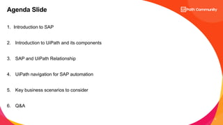 Getting Started with SAP and UiPath Automation | PDF