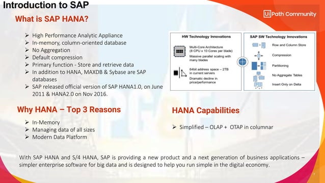 Introduction To Sap And Uipath Automation Pdf Databases Computer