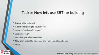 Getting started with sbt | PPTX | Programming Languages | Computing