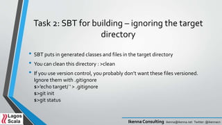 Getting started with sbt | PPTX | Programming Languages | Computing