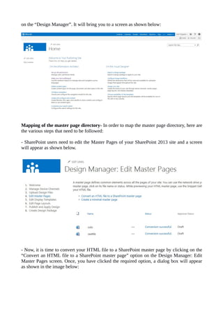 Getting started with SharePoint MasterPage Customization (Volume 2) | PDF