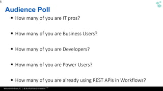 Getting Started with SharePoint REST APIs in Custom Sharepoint Workflows - SPTechCon Washington ...
