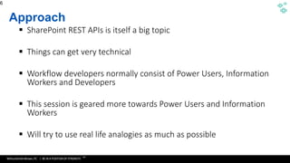 Getting Started with SharePoint REST APIs in Custom Sharepoint Workflows - SPTechCon Washington ...