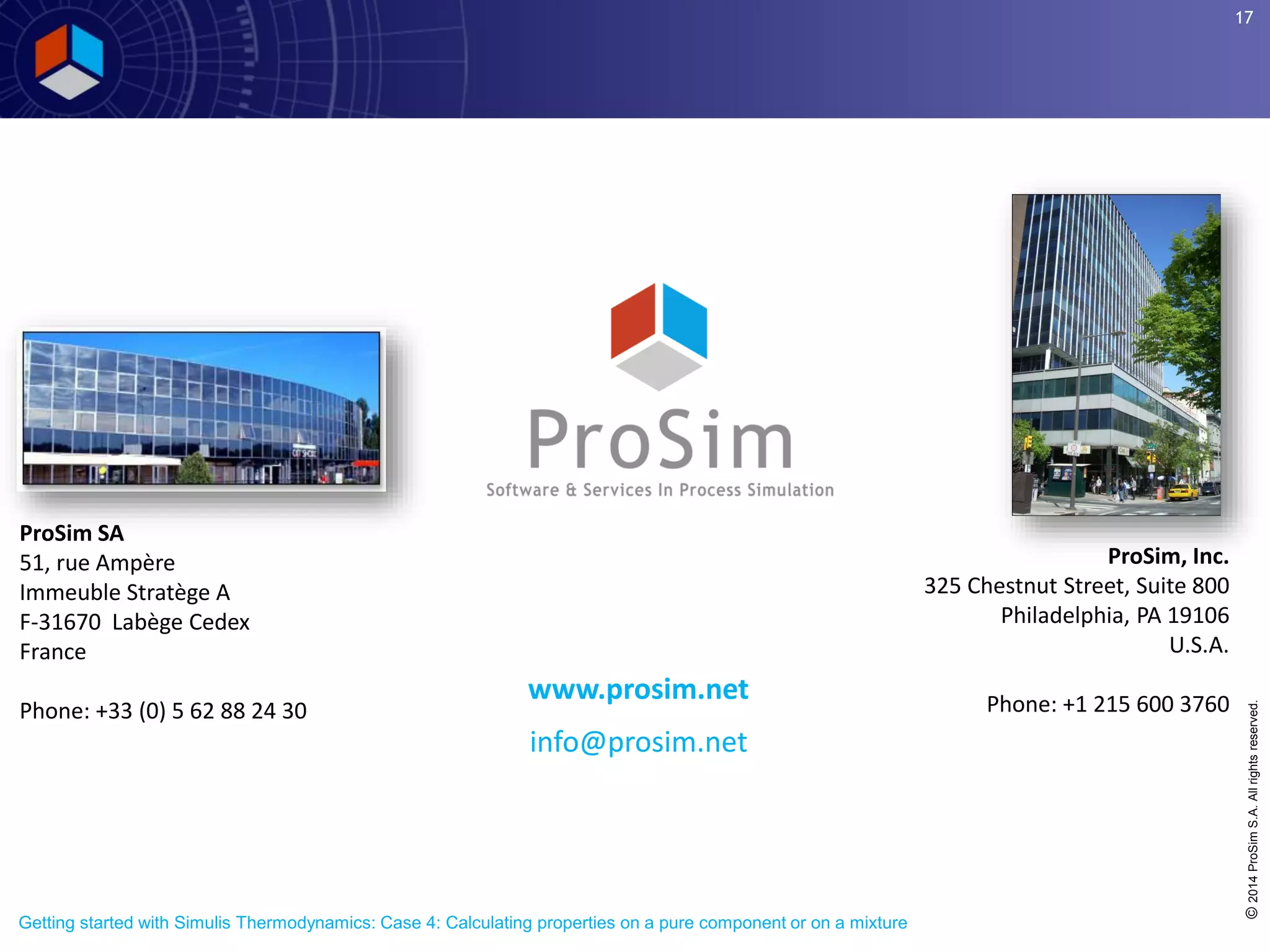 Easy thermodynamics calculations with Simulis Thermodynamics from ProSim | PDF