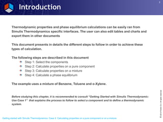 Easy thermodynamics calculations with Simulis Thermodynamics from ProSim | PPT