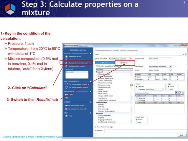 Easy thermodynamics calculations with Simulis Thermodynamics from ...