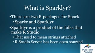 Getting Started With Sparklyr | PPT