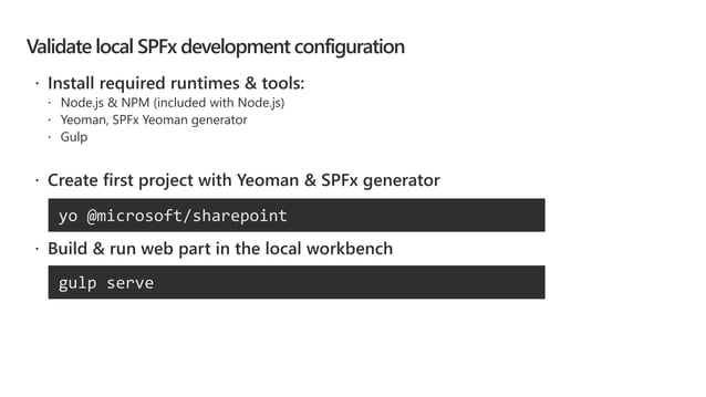 Getting started with spfx | PPTX