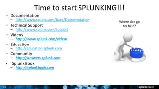 Getting Started with Splunk Hands-on | PPT