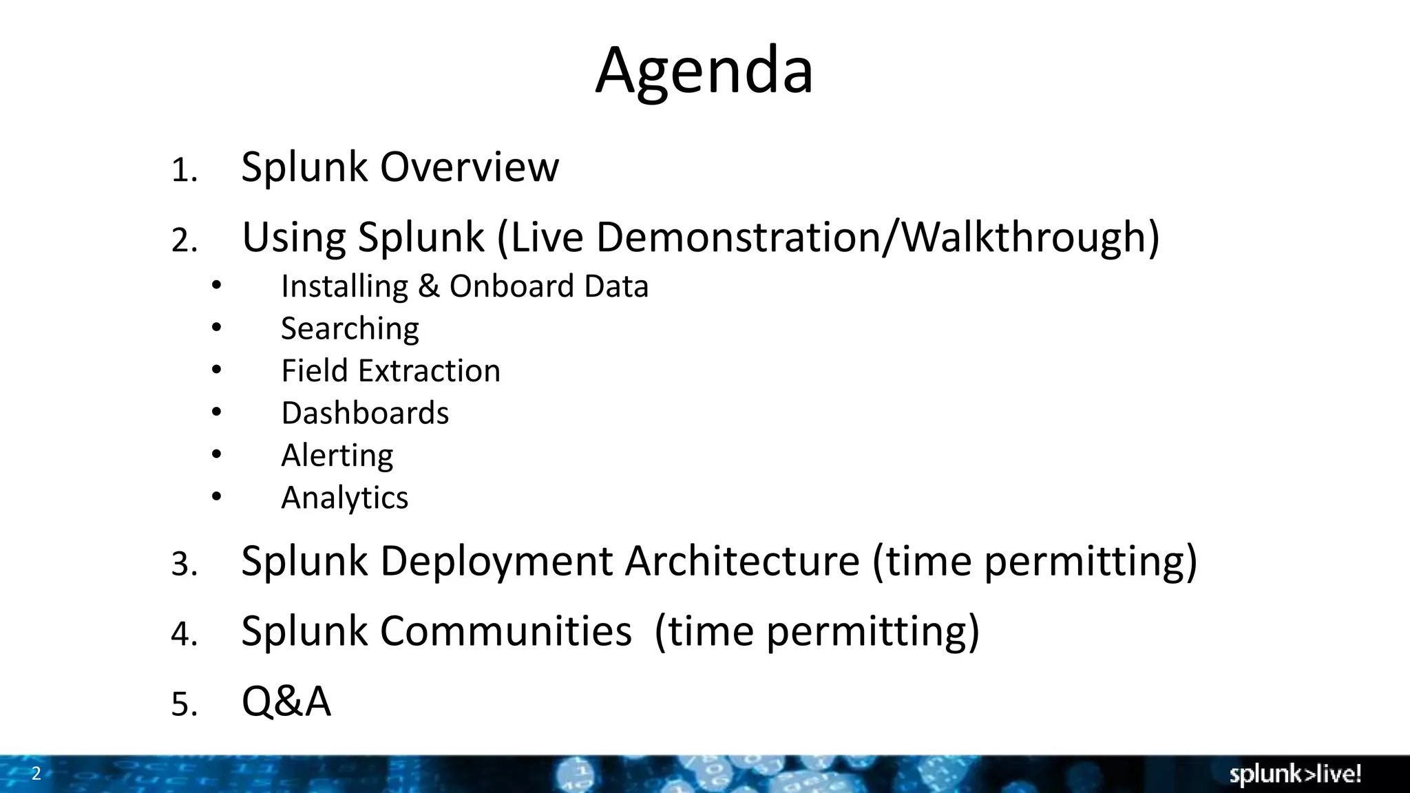 Getting Started with Splunk Enterprise | PPTX