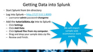 Getting Started with Splunk Hands-on | PDF | Internet | Computing