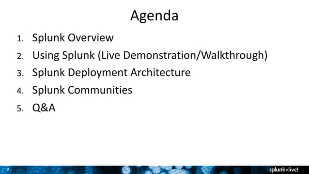 Getting Started with Splunk Hands-on | PPT