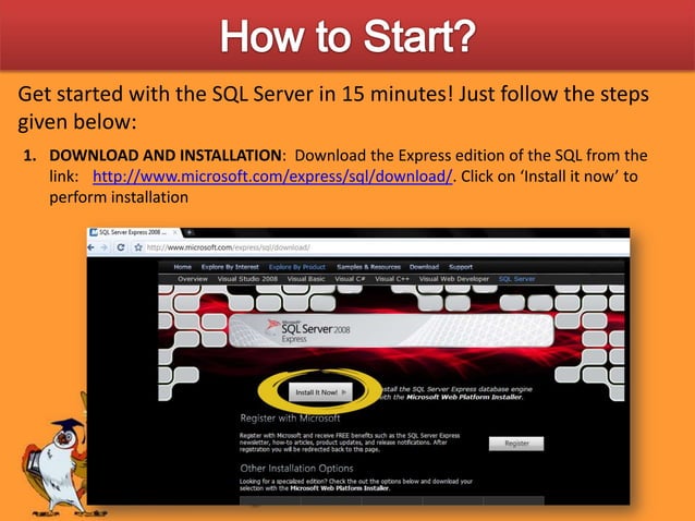 MS Sql Server: Getting Started With Sql Server 2008 | PPT