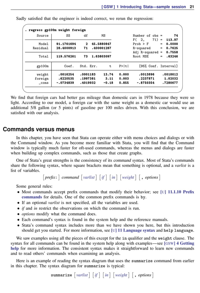 Getting started with stata 13 | PDF | Computer Software and ...