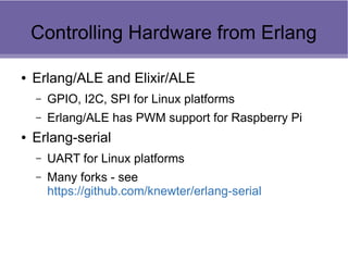 Embedded Erlang, Nerves, and SumoBots | PPT