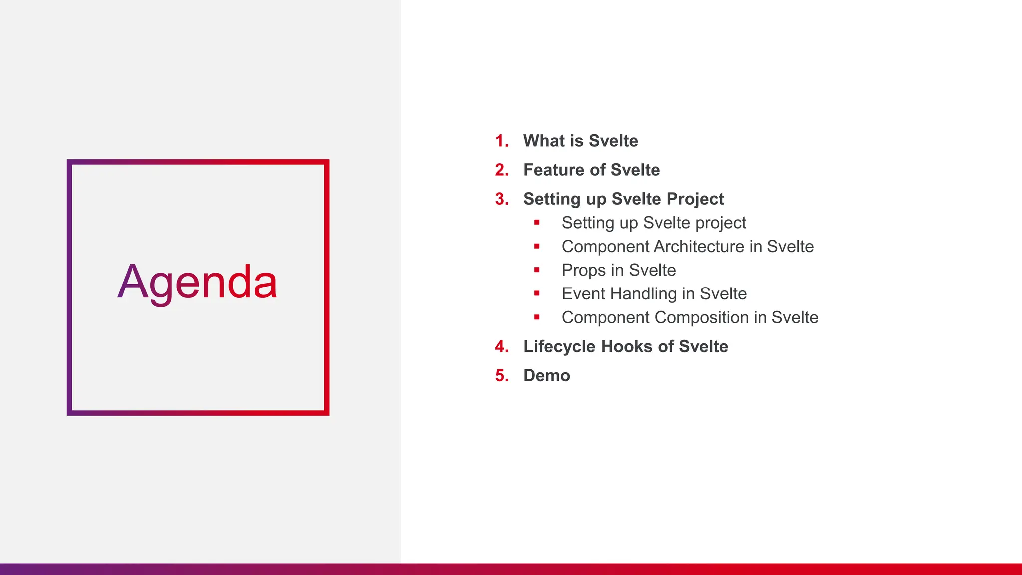 Getting started with Svelte Presentation | PPTX | Web Development | Internet