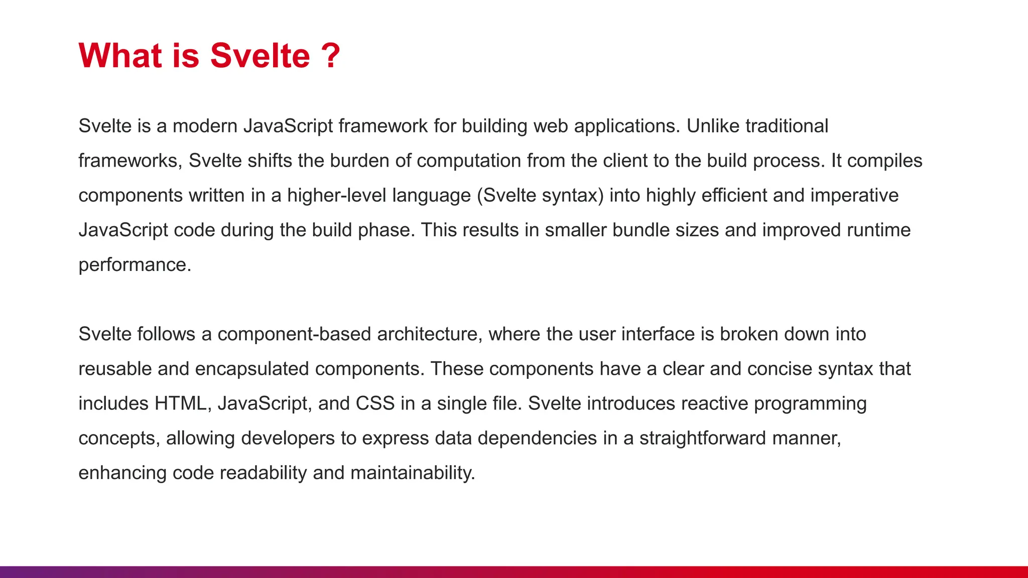 Getting started with Svelte Presentation | PPTX Getting started with Svelte Presentation | PPTX