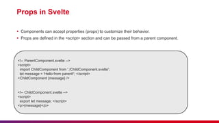 Getting started with Svelte Presentation | PPTX | Web Development | Internet