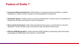 Getting started with Svelte Presentation | PPTX | Web Development | Internet
