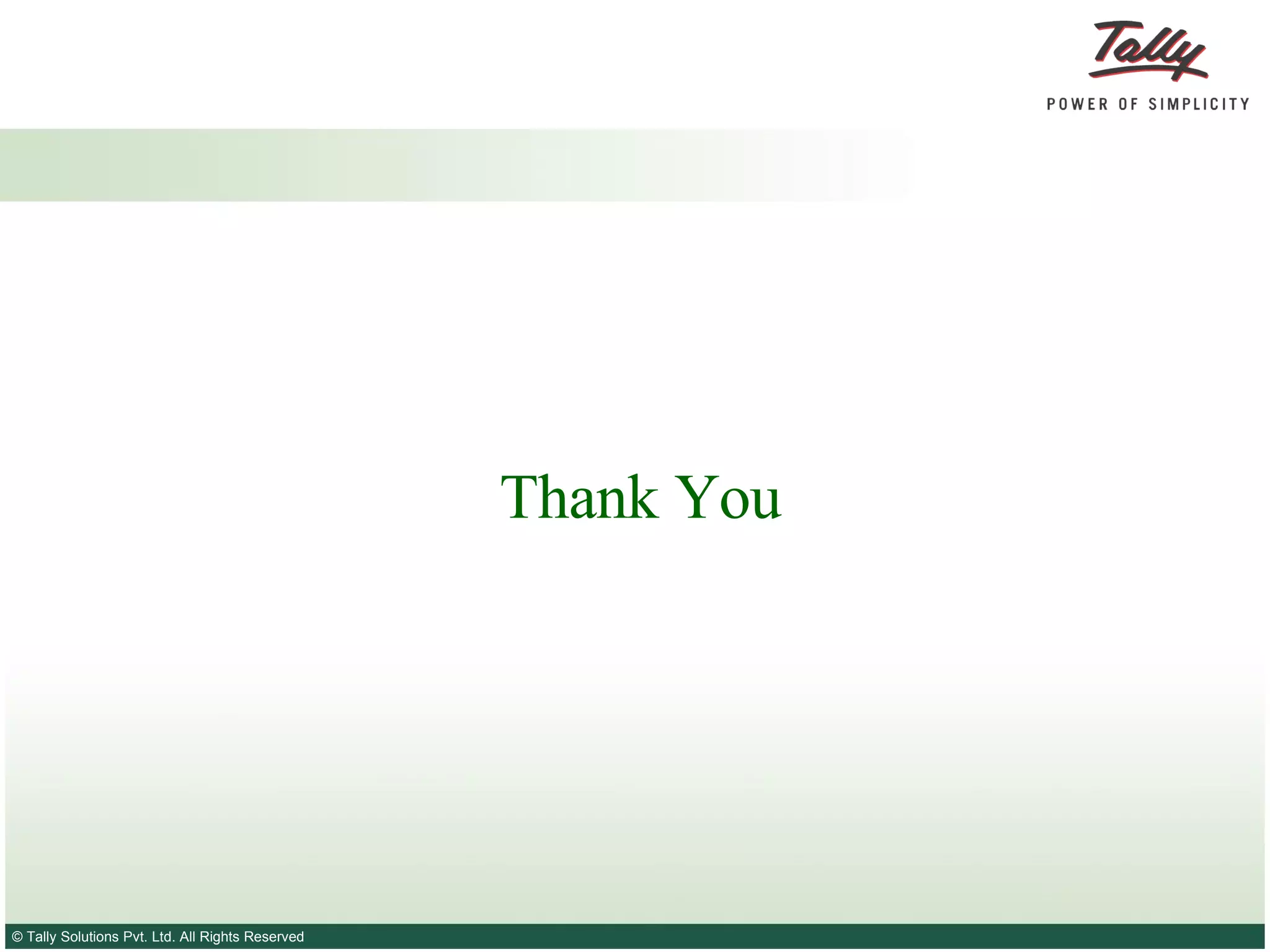 Getting Started With Tally.Erp 9 | PPS