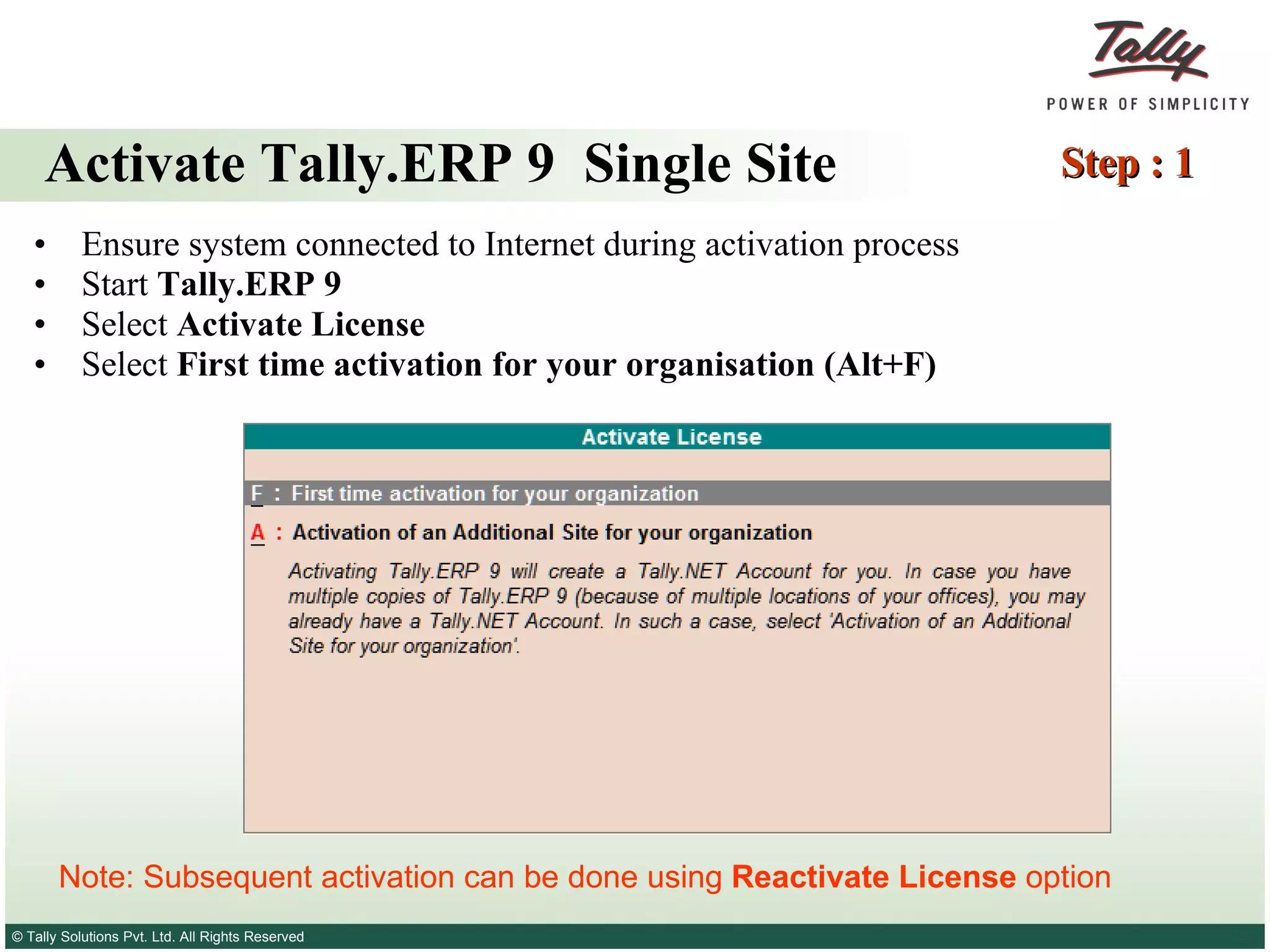 Getting Started With Tally.Erp 9 | PPS
