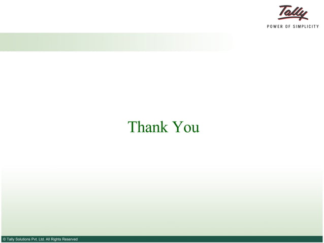 Getting Started With Tally.Erp 9 | PPS | Computing | Technology & Computing