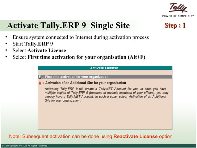 Getting started with tally.erp 9 and tally.net