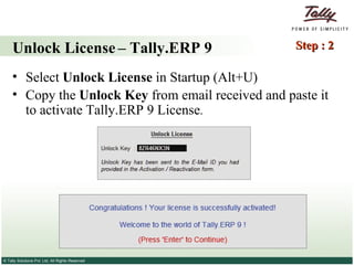 Getting started with tally.erp 9 and tally.net