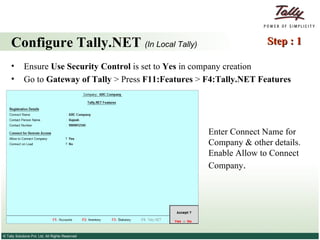 Getting started with tally.erp 9 and tally.net