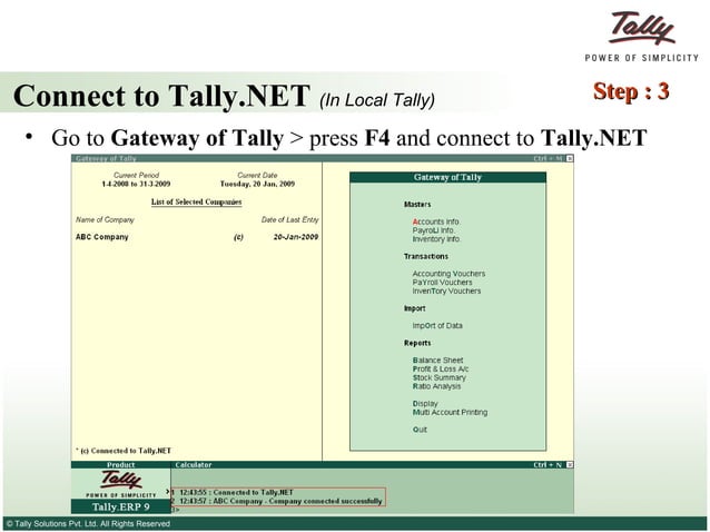 Getting started with tally.erp 9 and tally.net