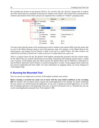 Getting started with test complete 7 | DOC | Web Development | Internet