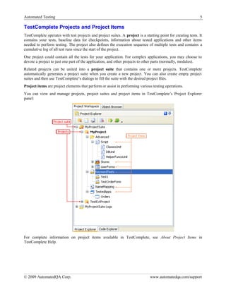 Getting started with test complete 7 | DOC | Web Development | Internet