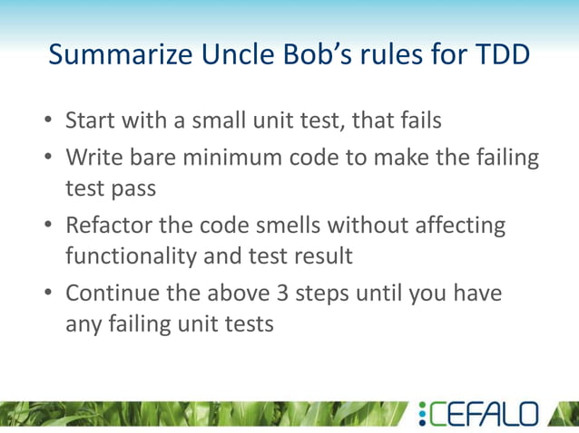 Getting started with Test Driven Development | PPT