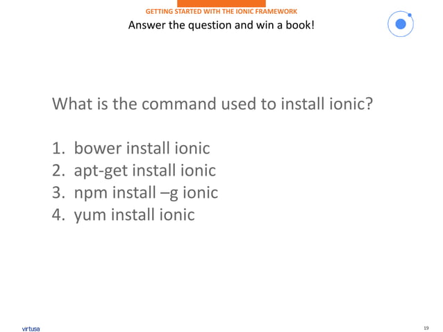 Getting started with the Ionic Framework | PPT