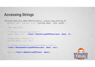 Getting started with the JNI | PPT