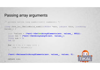 Getting started with the JNI | PPT