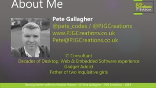 Getting started with the Particle Photon | PPT