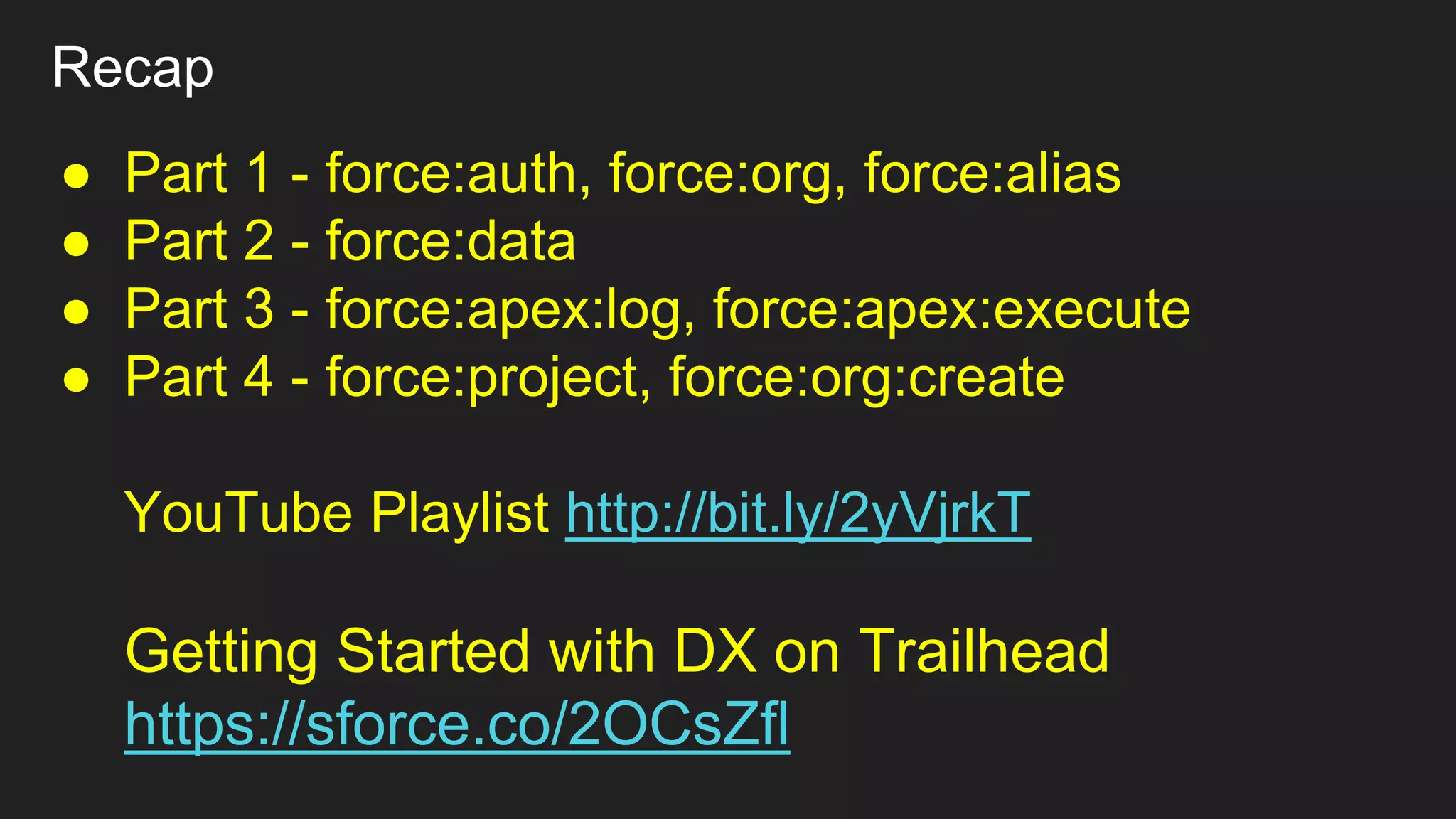 Getting Started With Salesforce Dx And Cli Ppt