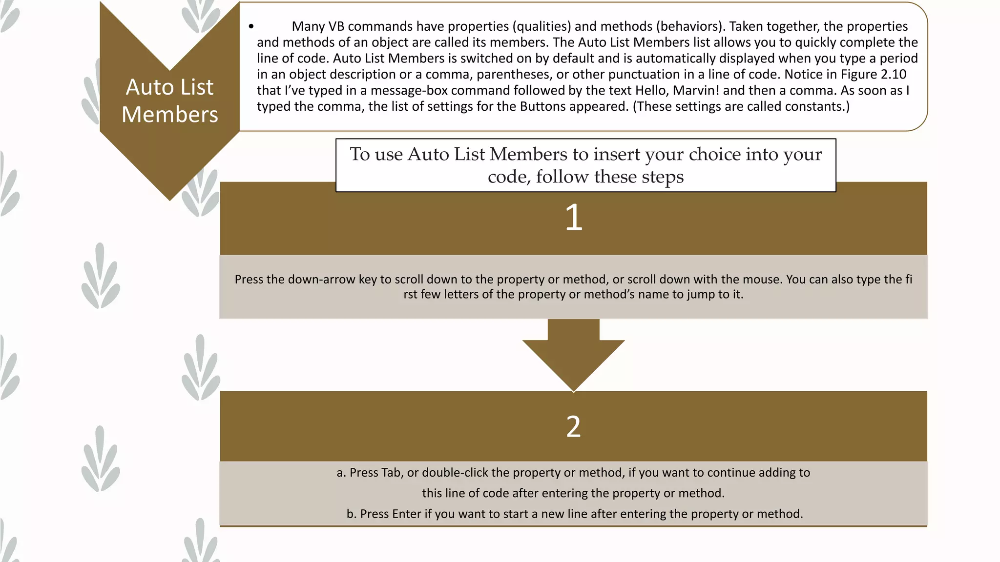 Getting started with the visual basic editor | PPT