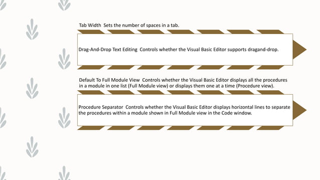 Getting started with the visual basic editor | PPT
