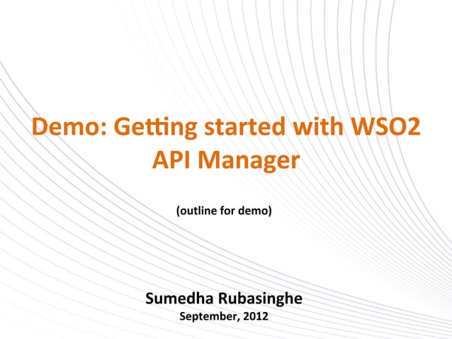 Getting Started with the WSO2 manager | PDF | Web Development | Internet