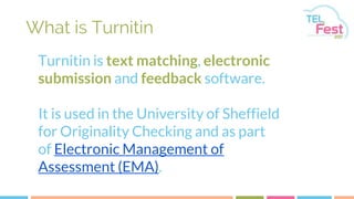 Getting started with Turnitin Feedback Studio | PPTX | Computer ...
