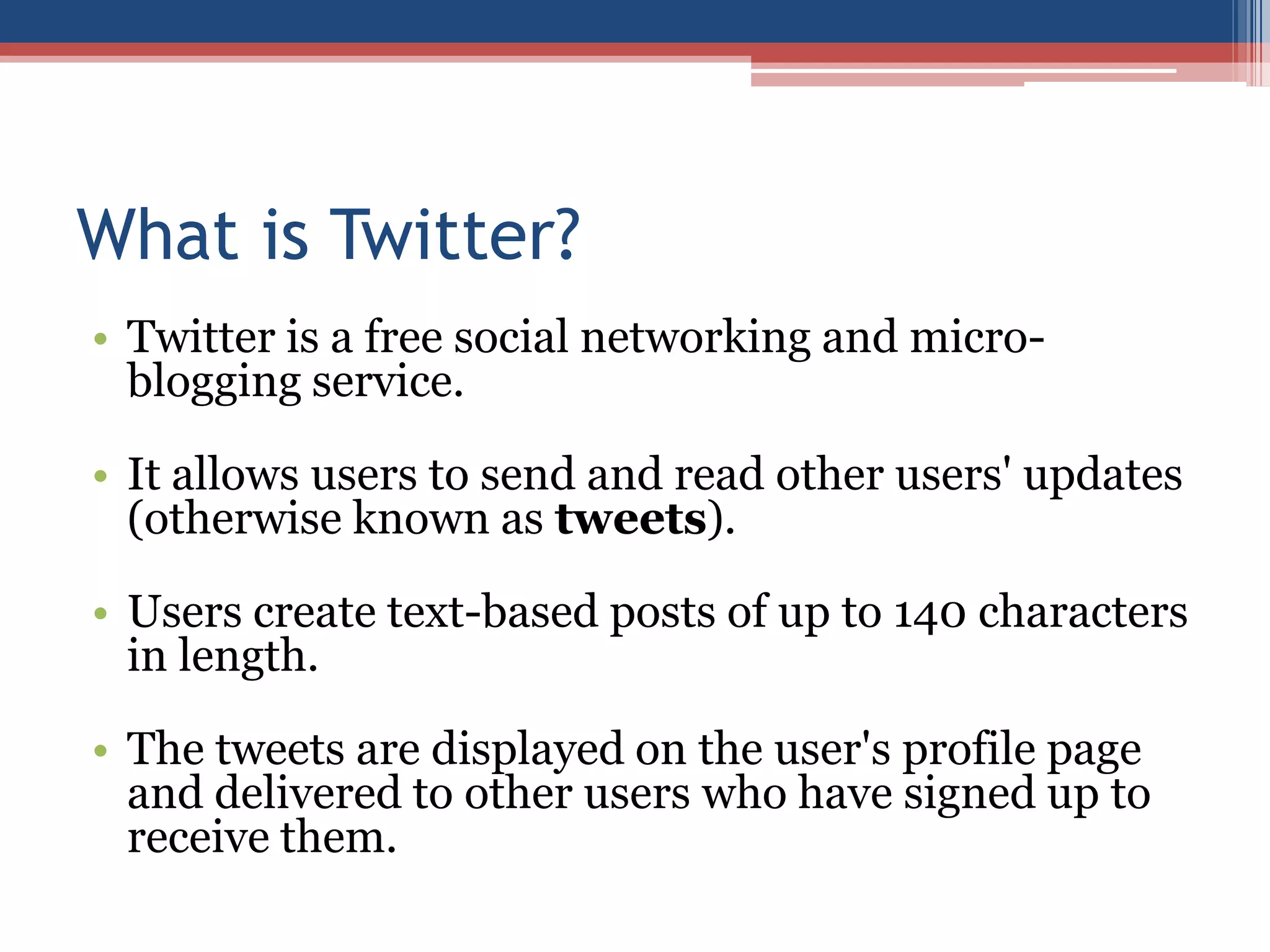 Getting Started With Twitter | PPTX