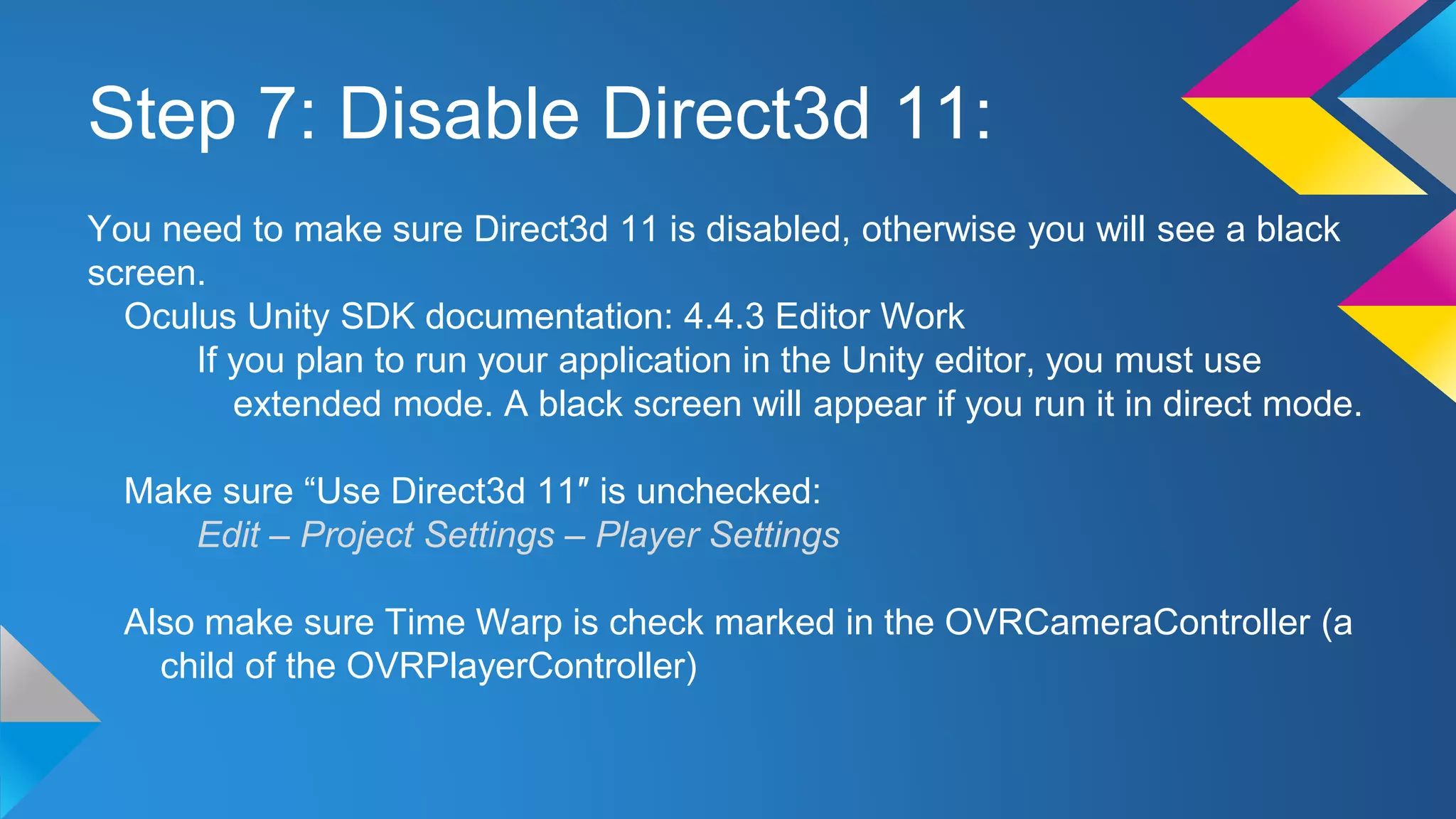 Getting started with Unity3D and Oculus Rift | PPTX